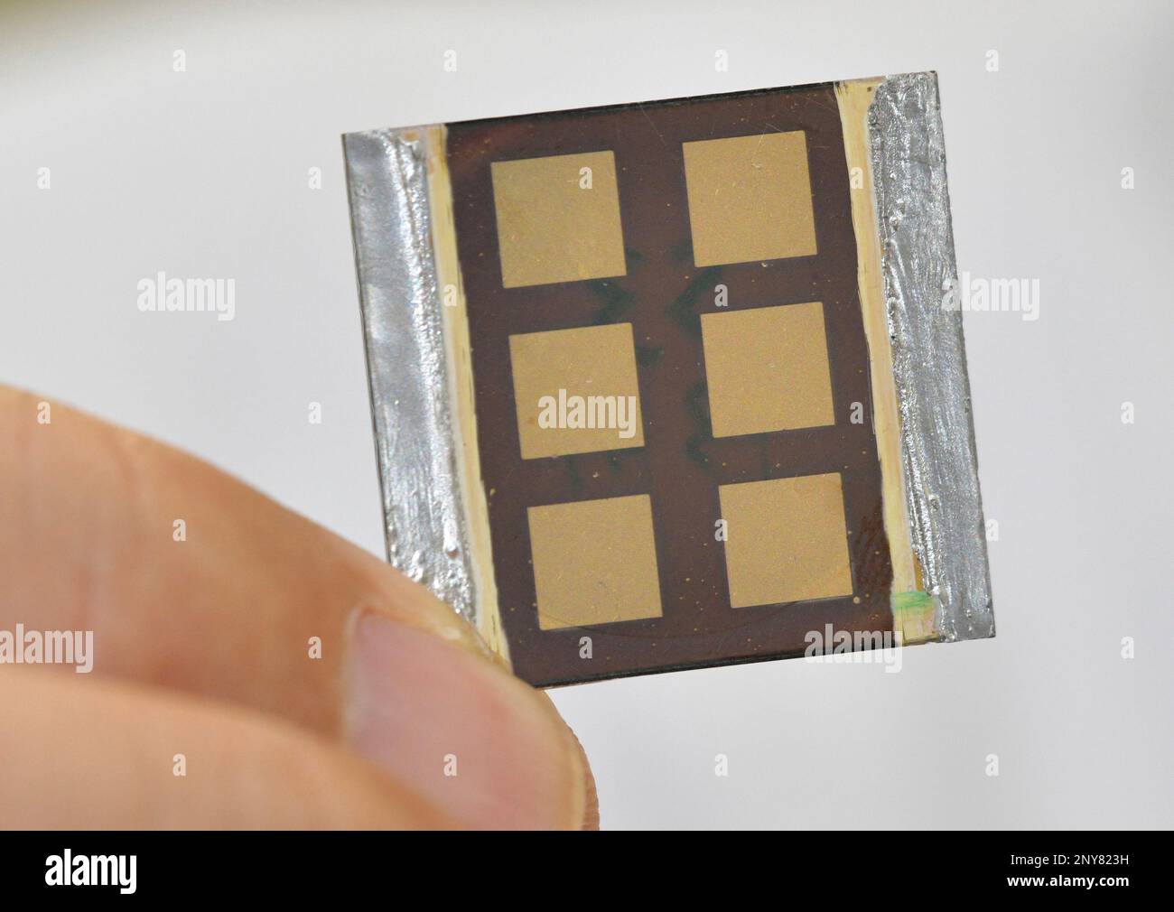 Perovskite solar cells are shown by Professor Tsutomu Miyasaka during ...