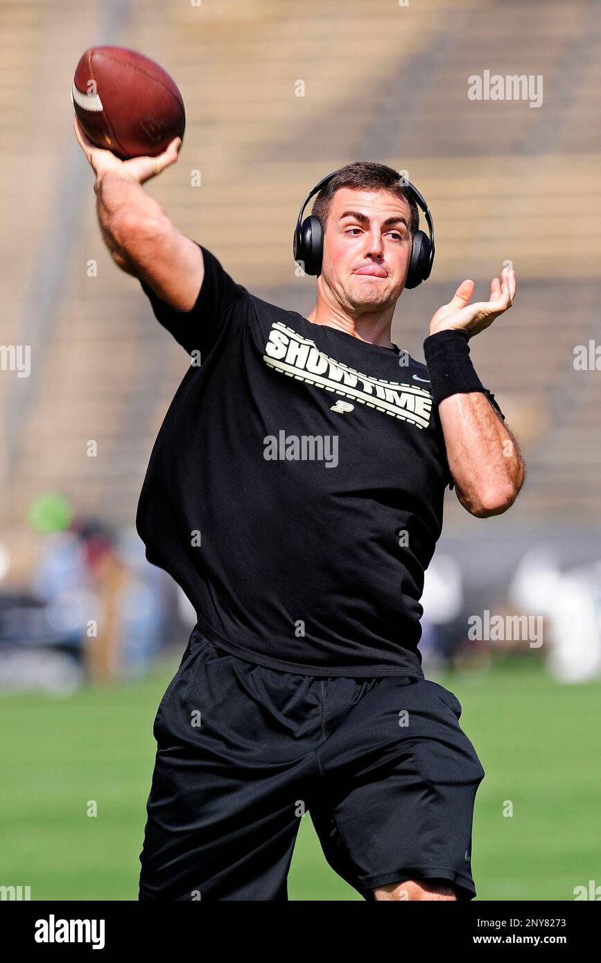 WEST LAFAYETTE, IN - SEPTEMBER 23: Purdue Boilermakers quarterback ...