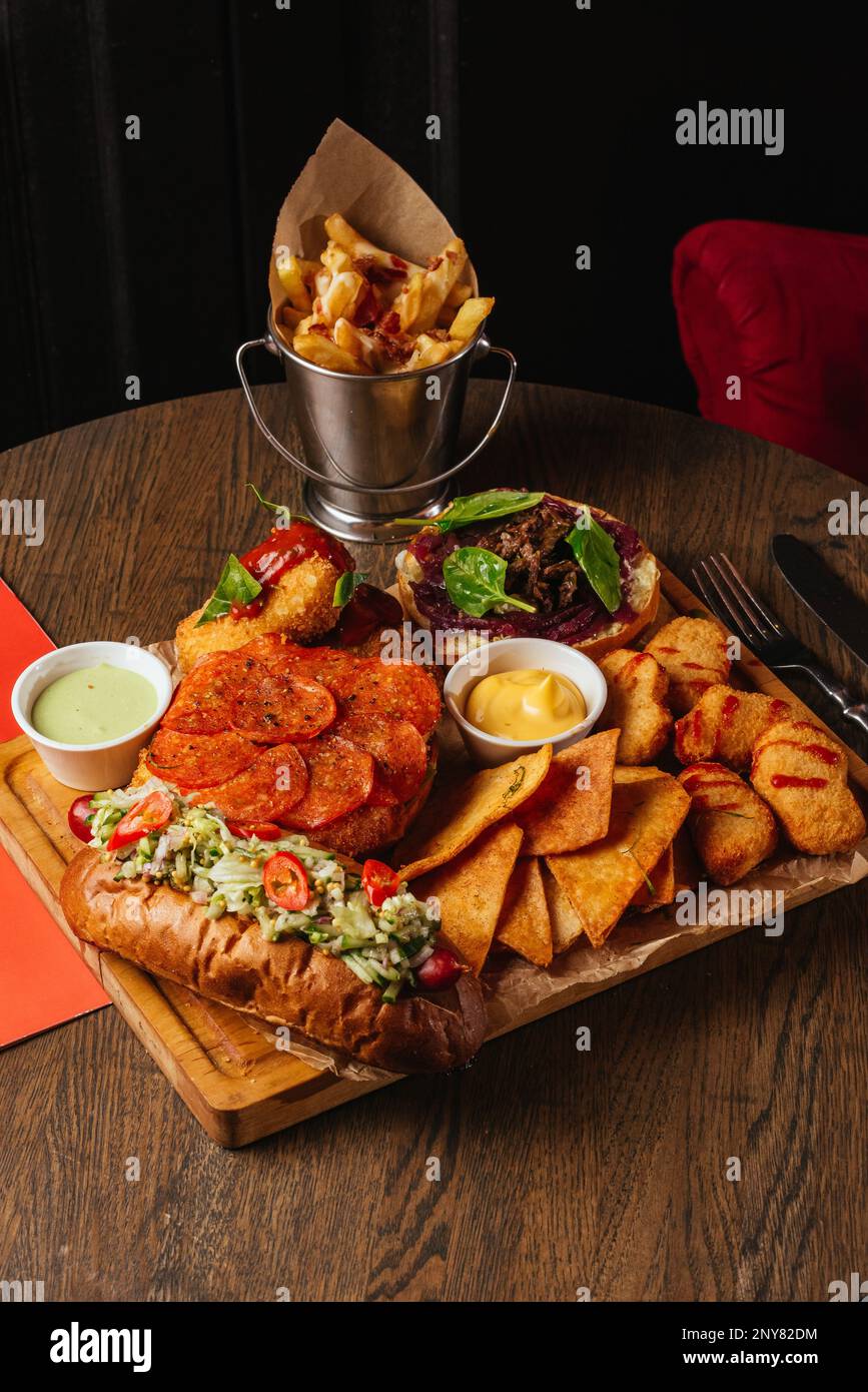 Food in restrain. Restaurant menu Stock Photo - Alamy