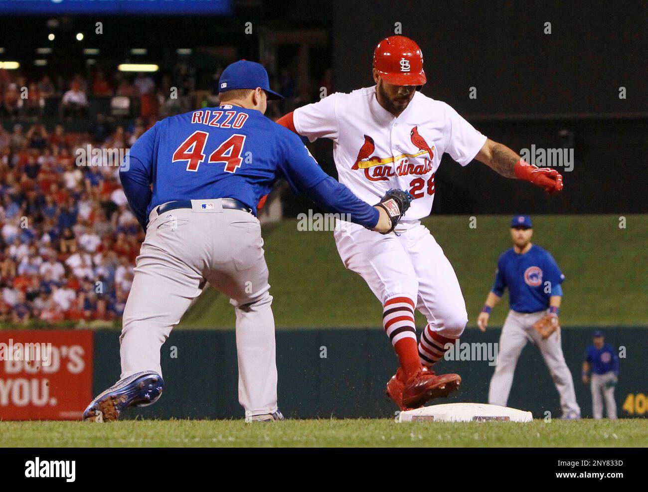 St. Louis Cardinals' Tommy Pham is picked off first base as Chicago ...