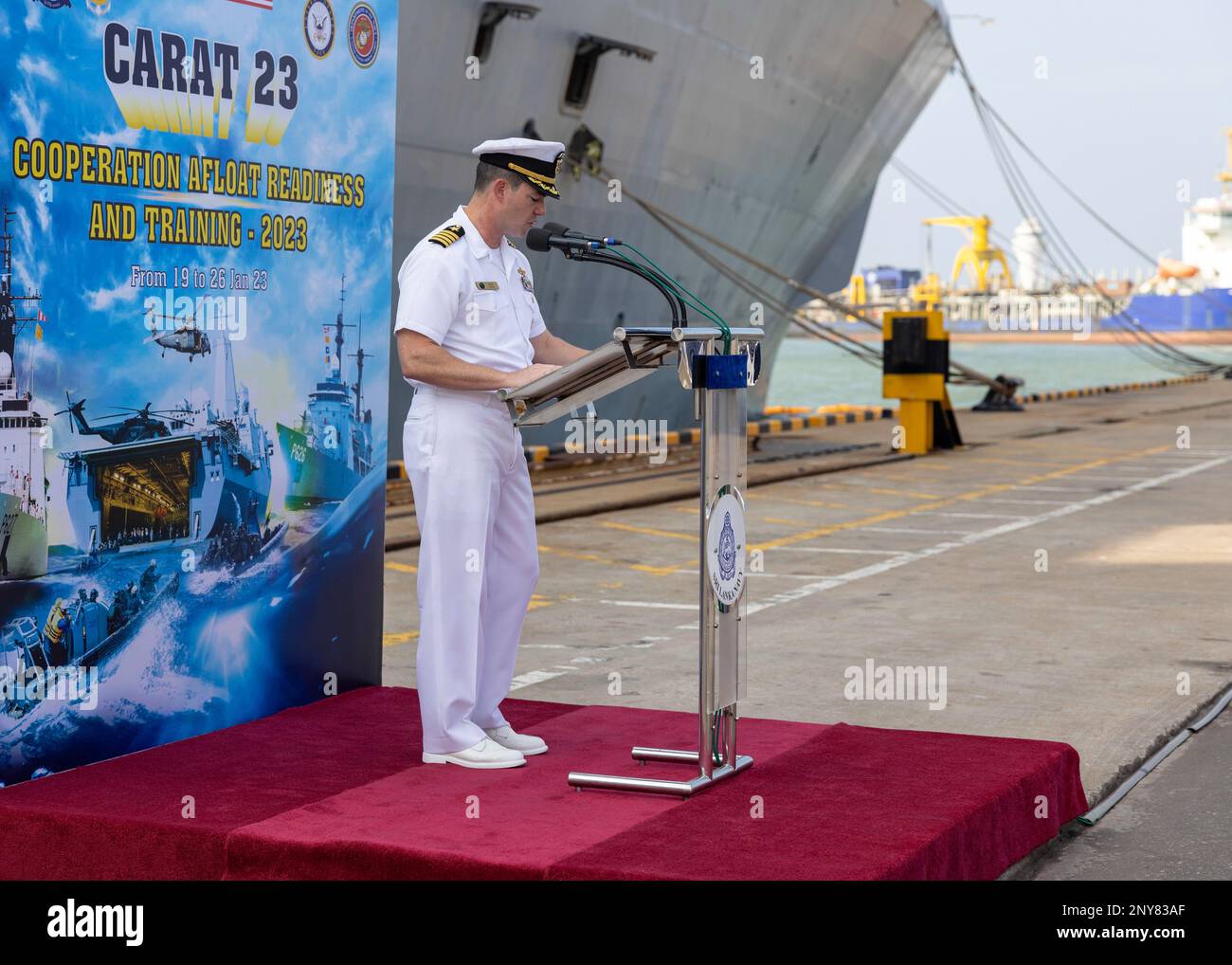 COLOMBO, Sri Lanka (Jan. 19, 2023) – U.S. Navy Capt. Sean Lewis, deputy ...