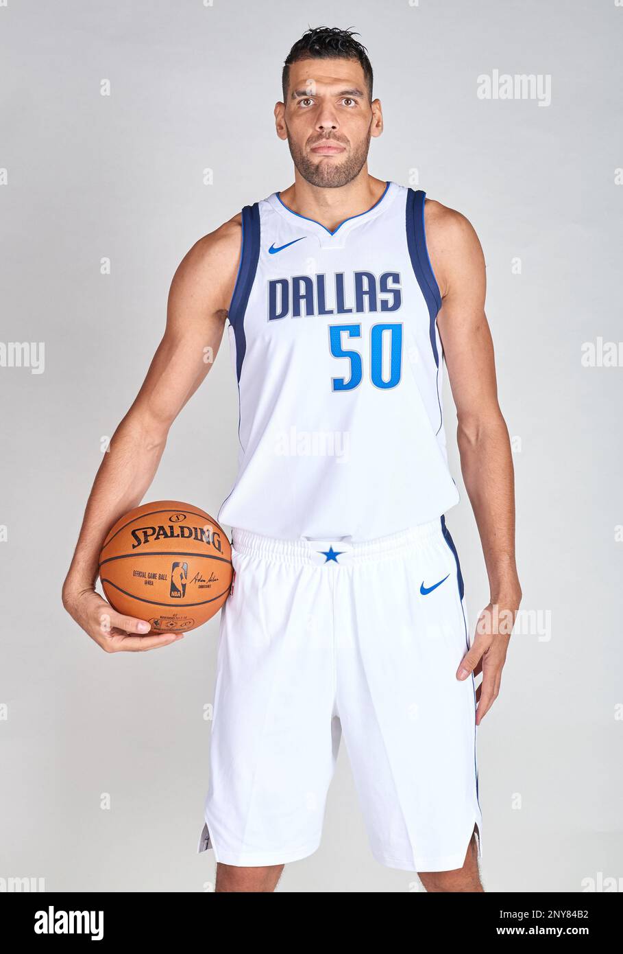 Sept 25, 2017: Dallas Mavericks center Salah Mejri #50 poses during the ...