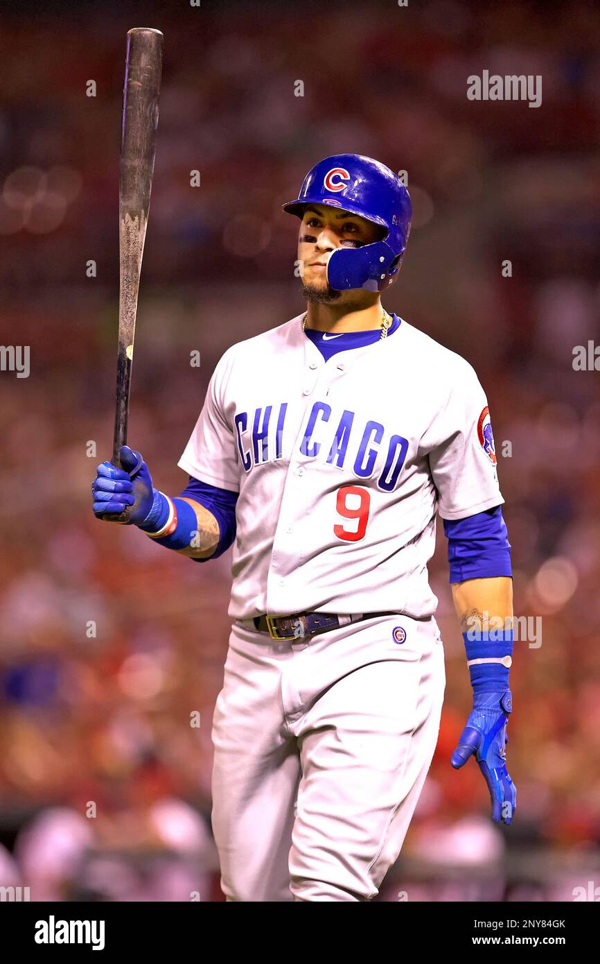ST. LOUIS, MO - SEPTEMBER 25: Chicago Cubs second baseman Javier Baez ...