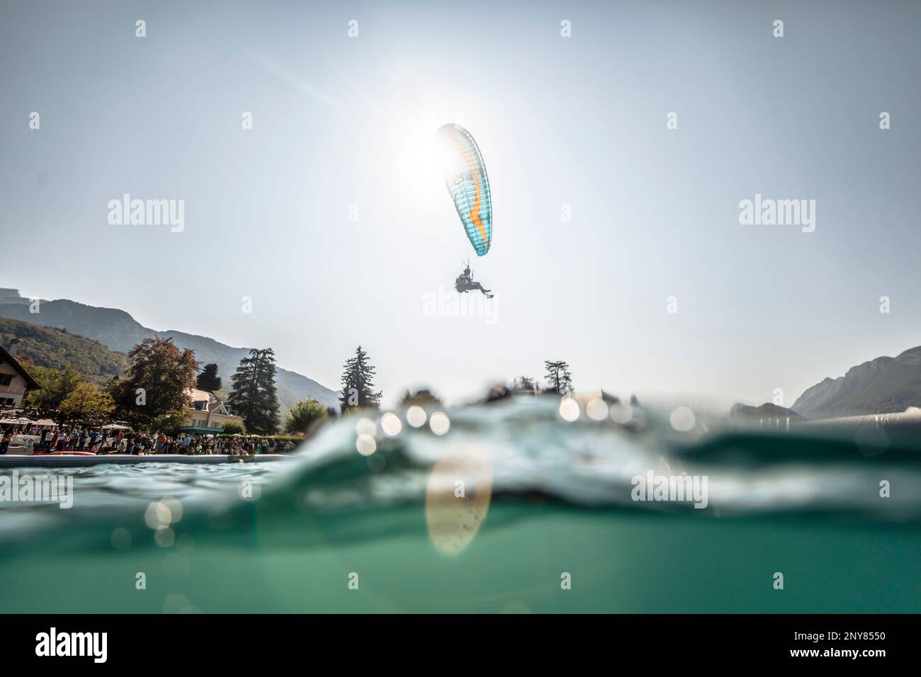 Participant performs at the Red Bull Elements in Talloires, France on ...