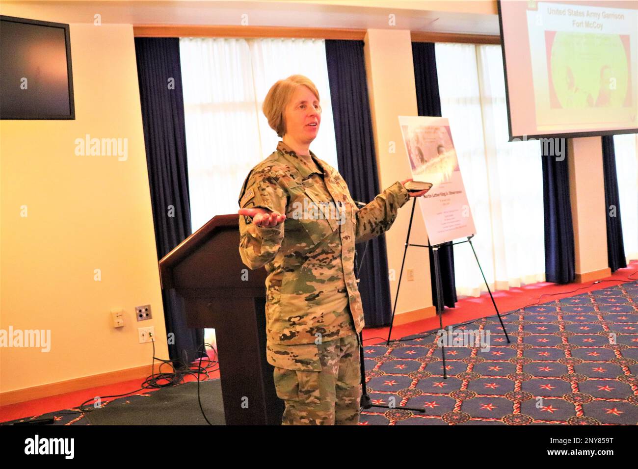 Chaplain (Lt. Col.) Amy Noble with the Fort McCoy Garrison Religious ...