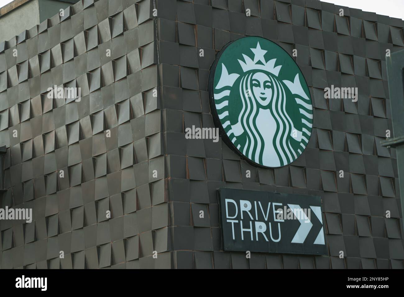 facade of StarBooks or Starbooks cafe, cafeteria or coffee business ...