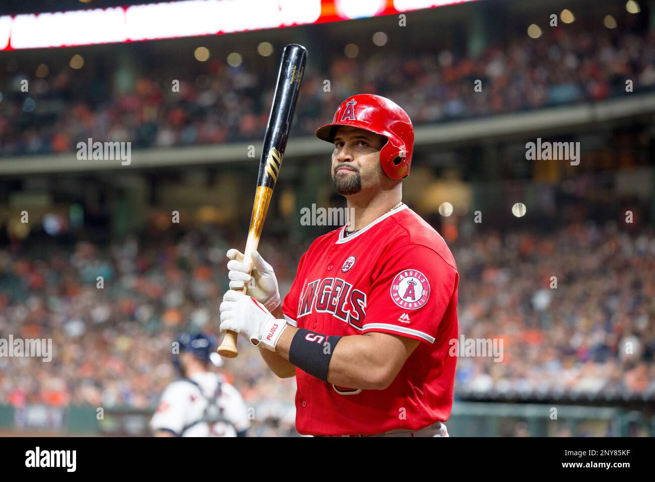 HOUSTON, TX - SEPTEMBER 24: Los Angeles Angels designated hitter Albert ...