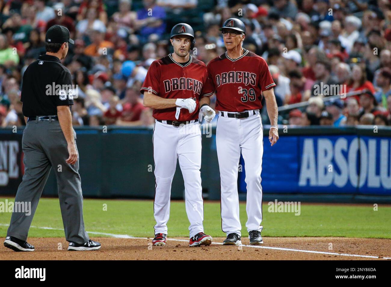 PHOENIX, AZ - SEPTEMBER 24: Arizona Diamondbacks center fielder A.J ...
