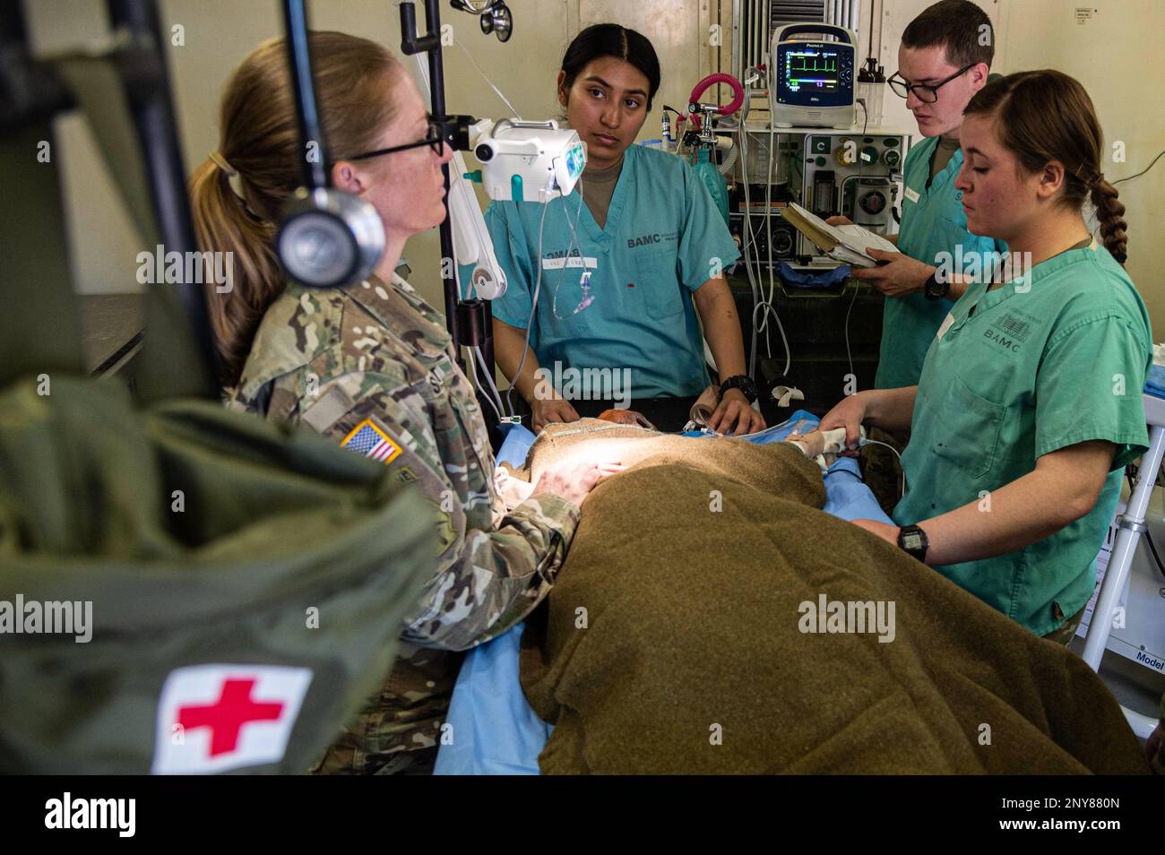 Instructors help 68T10 Animal Care Specialist students, assigned to the ...