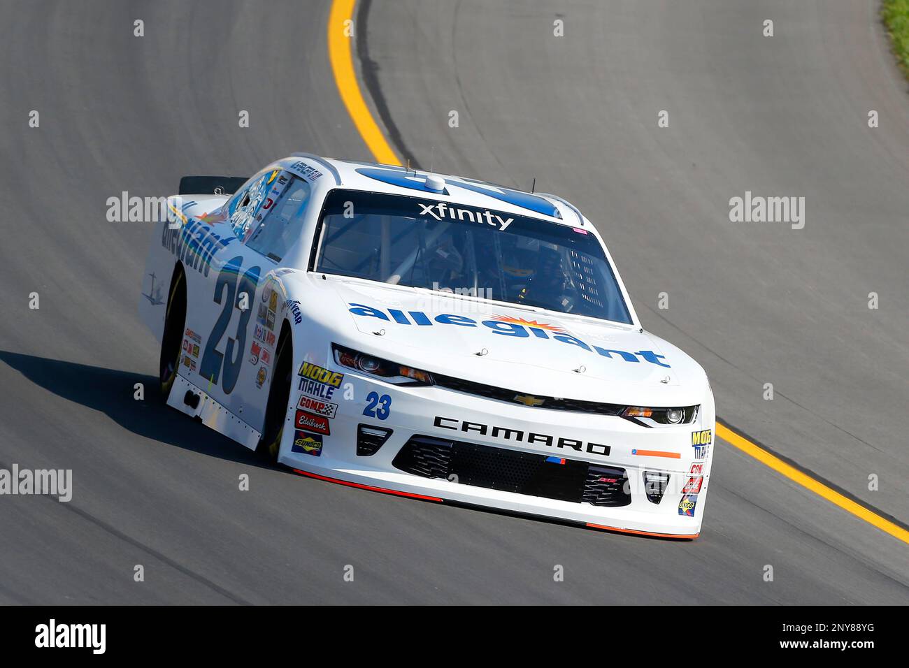 Spencer Gallagher, Chevrolet Camaro during practice for the NASCAR ...