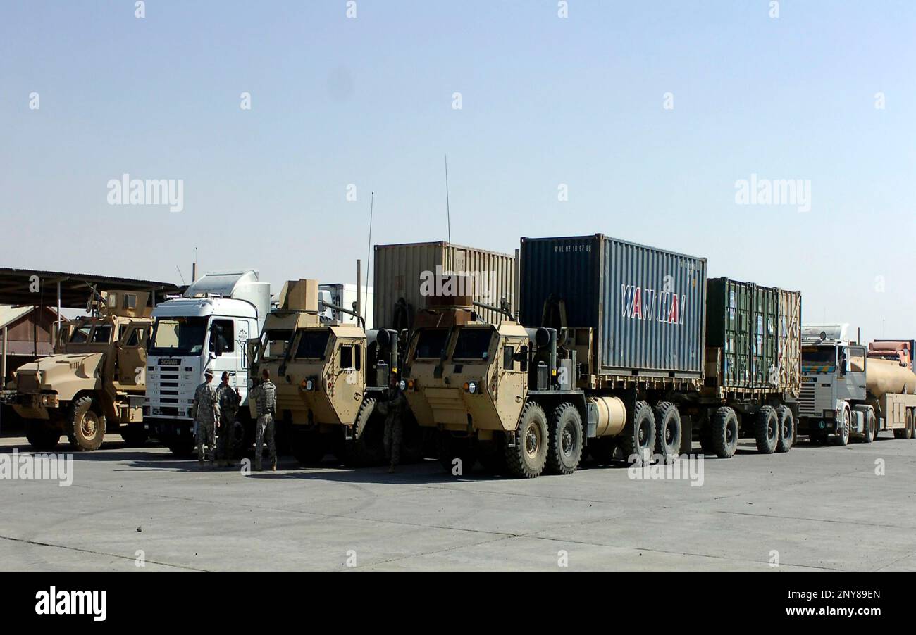 In this 2008 photo, a Convoy Security Element with Company A, 10th ...