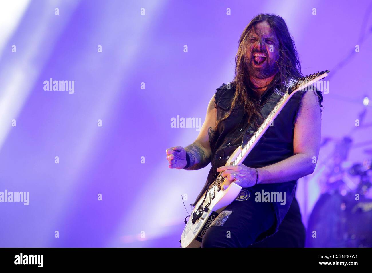 RJ - Rio de Janeiro - 09/24/2017 - Rock in Rio 2017, 7 Day - Guitarist Andreas Kisser during ...