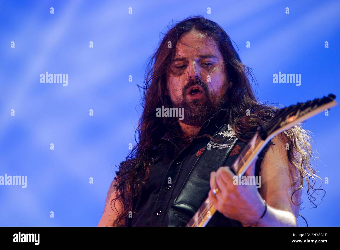 RJ - Rio de Janeiro - 09/24/2017 - Rock in Rio 2017, 7 Day - Guitarist Andreas Kisser during ...