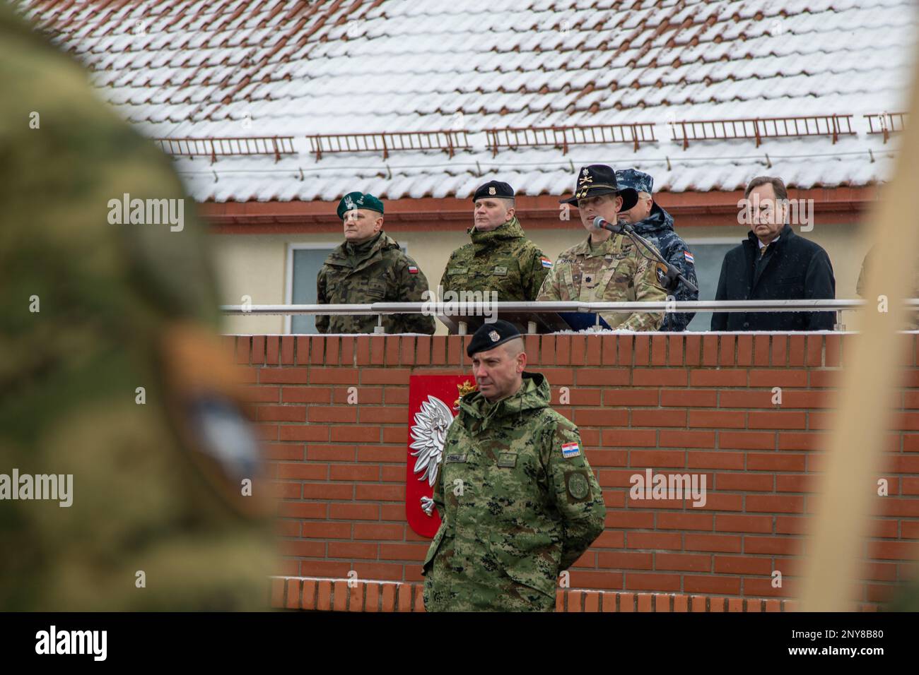 U.S. Army Lt. Col. Sean M. Castilla, commander of NATO enhanced Forward ...