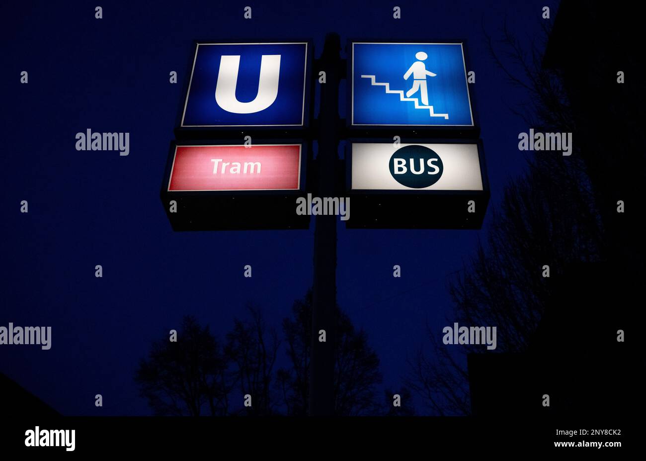 Munich, Germany. 02nd Mar, 2023. A sign with the pictograms of the ...