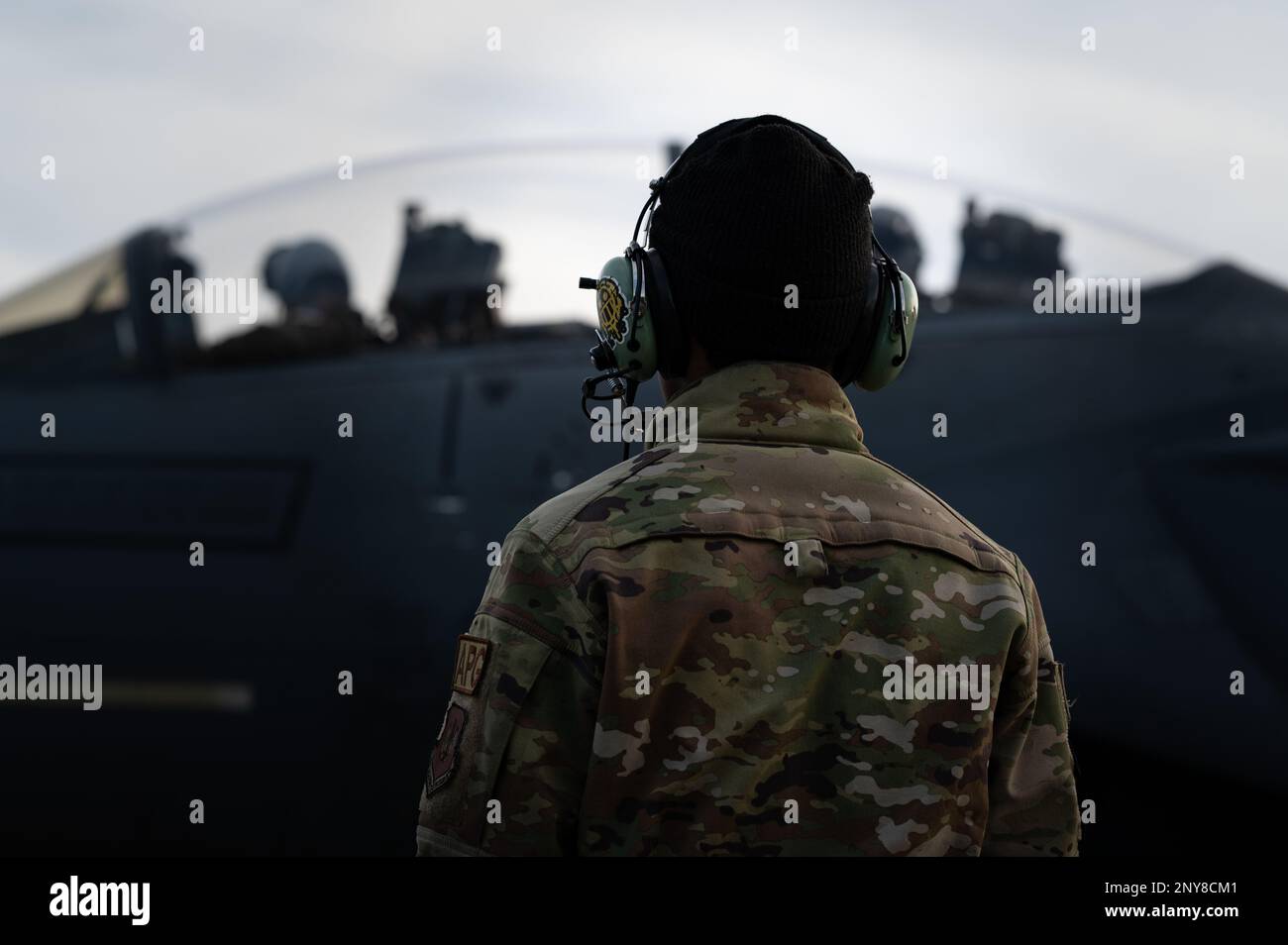 Airman 1st Class Dwane Callwood, 492nd Fighter Generation Squadron crew ...