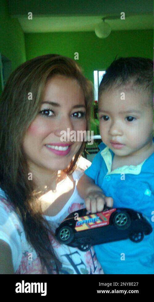 In this 2016 selfie photo released by Rodrigo Solorzano shows his wife ...