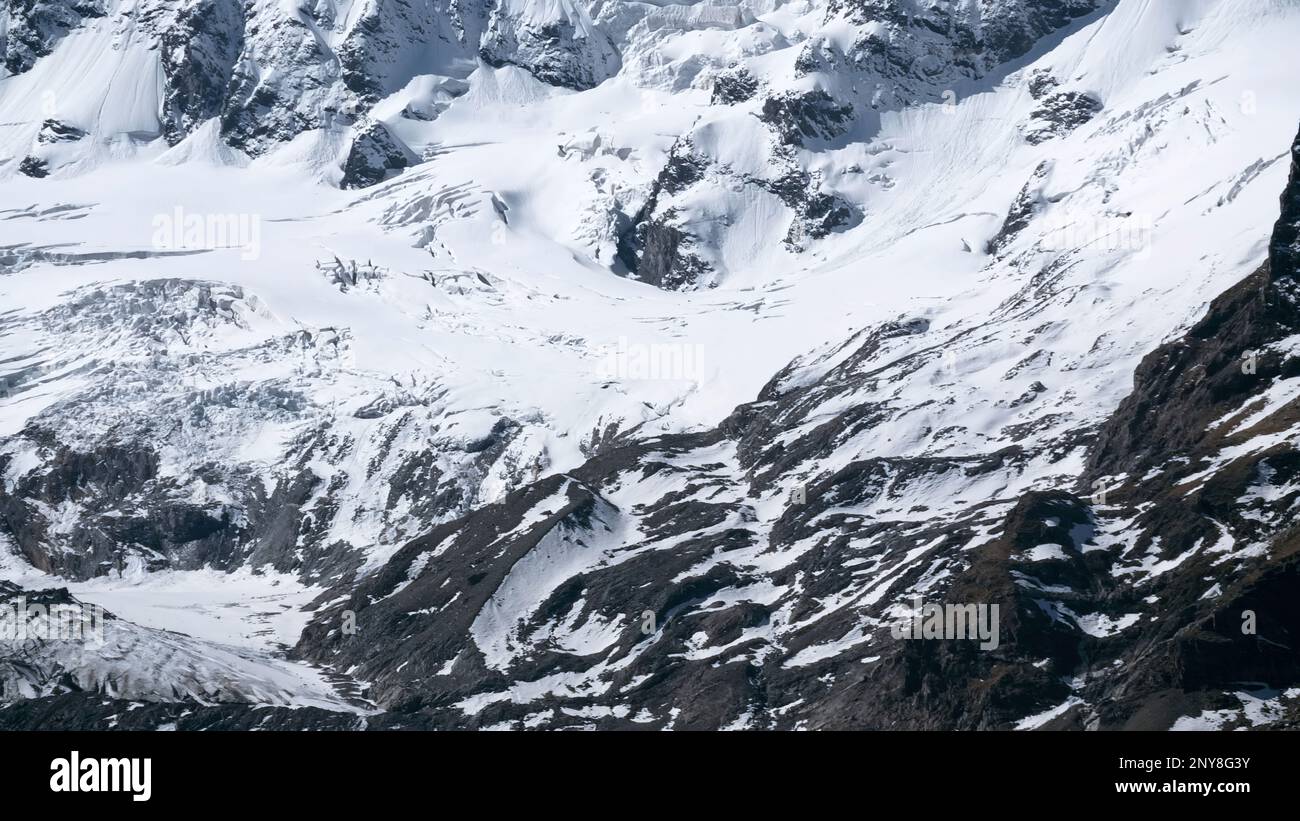 Amazing giant mountain slope. Creative. White mountain peak under the ...