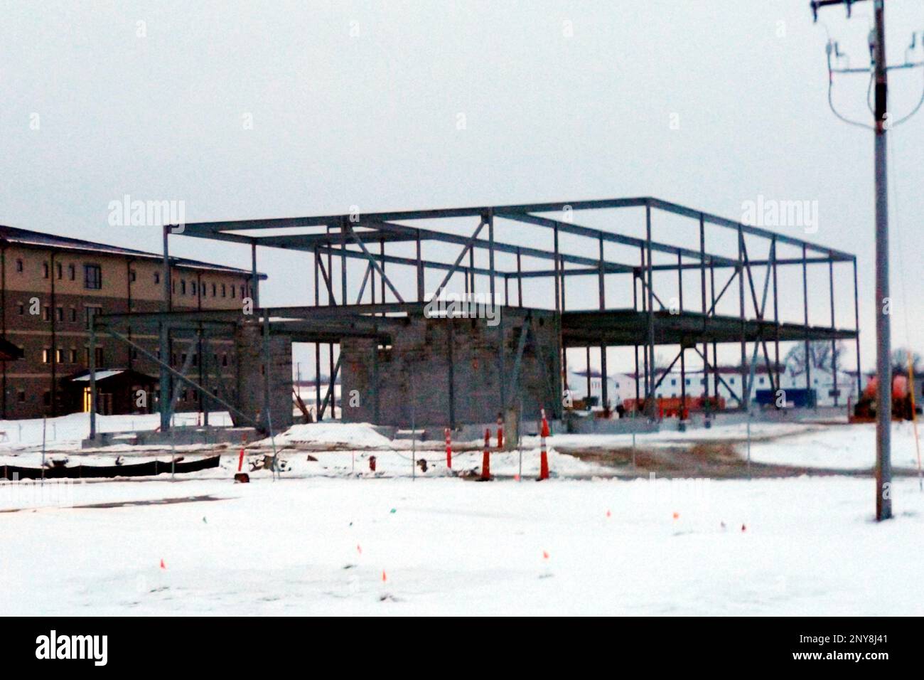 The construction area for a future transient training brigade ...