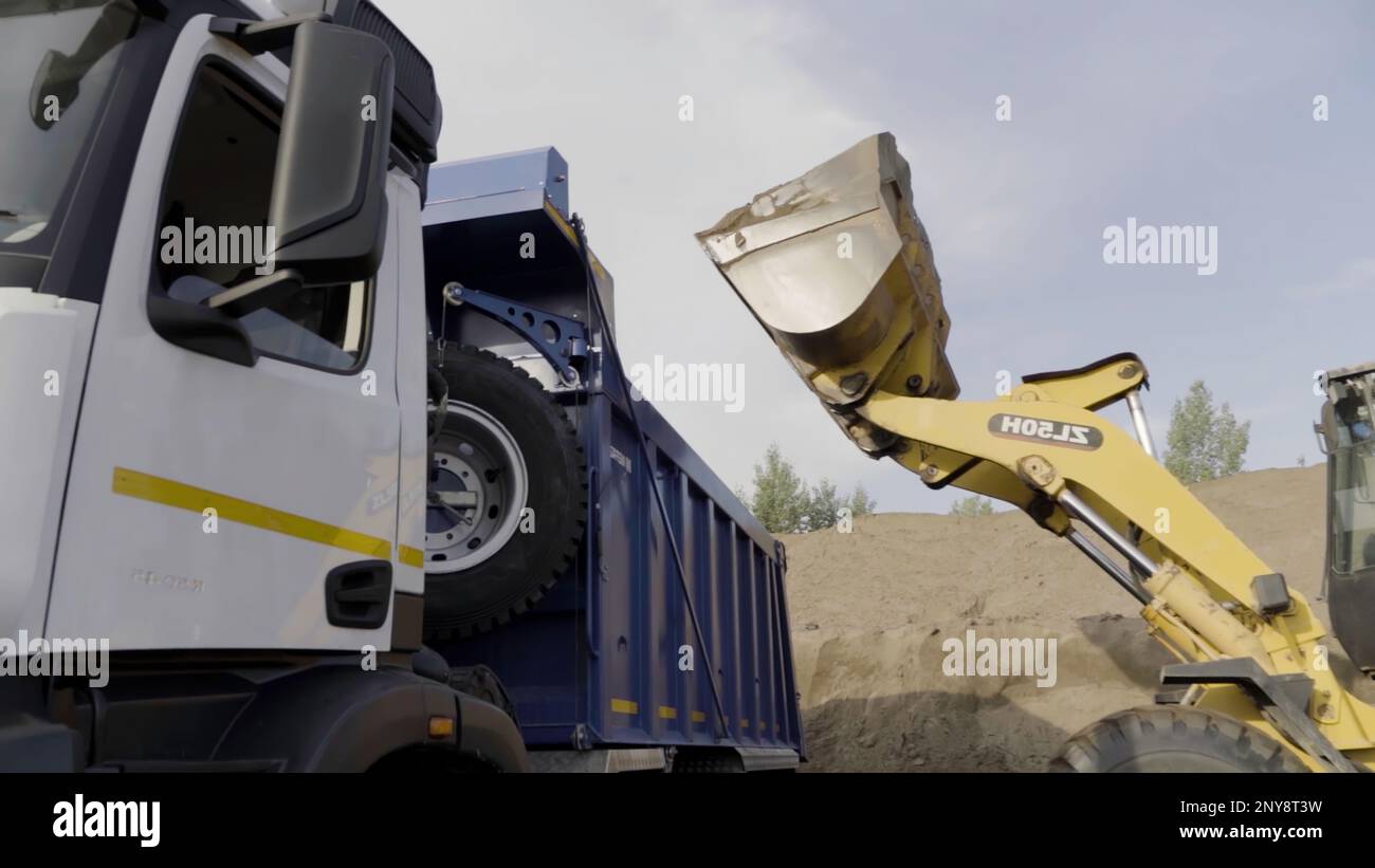 Germany - Berlin, November 20, 2022: Excavator in action at the ...