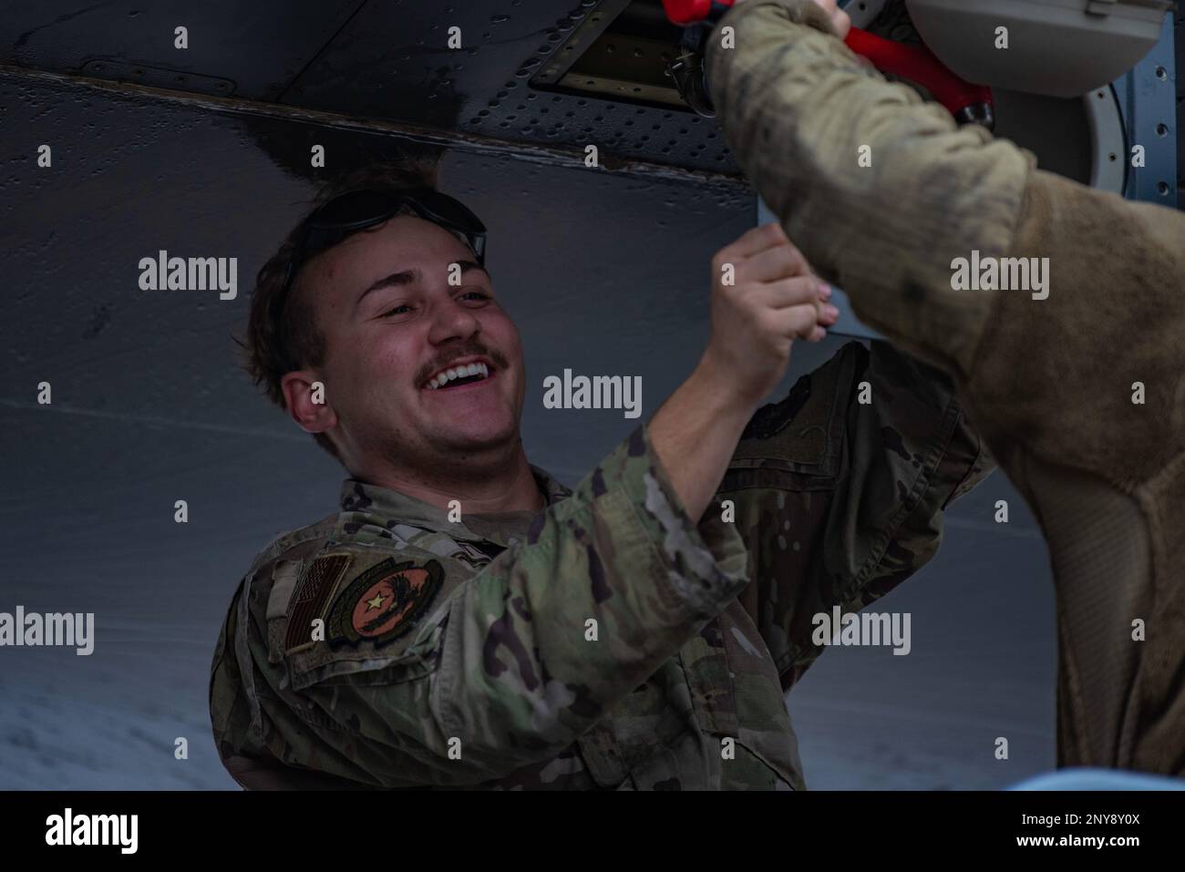 U.S. Air Force Senior Airman Derrick Studer, 317th Aircraft Maintenance ...
