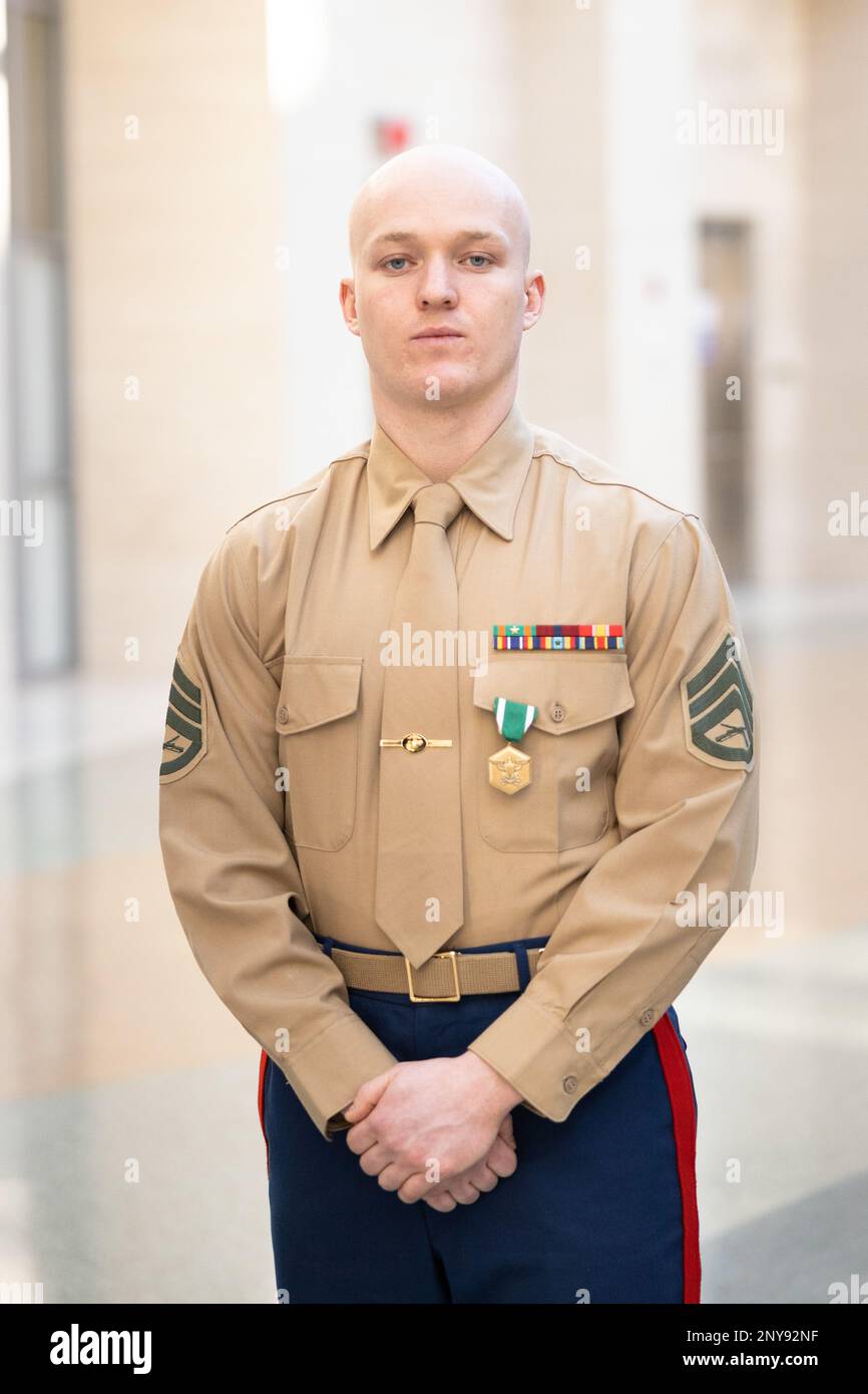 U.S. Marine Corps Staff Sgt. Seth Marcoe, Marine Security Guard of the ...