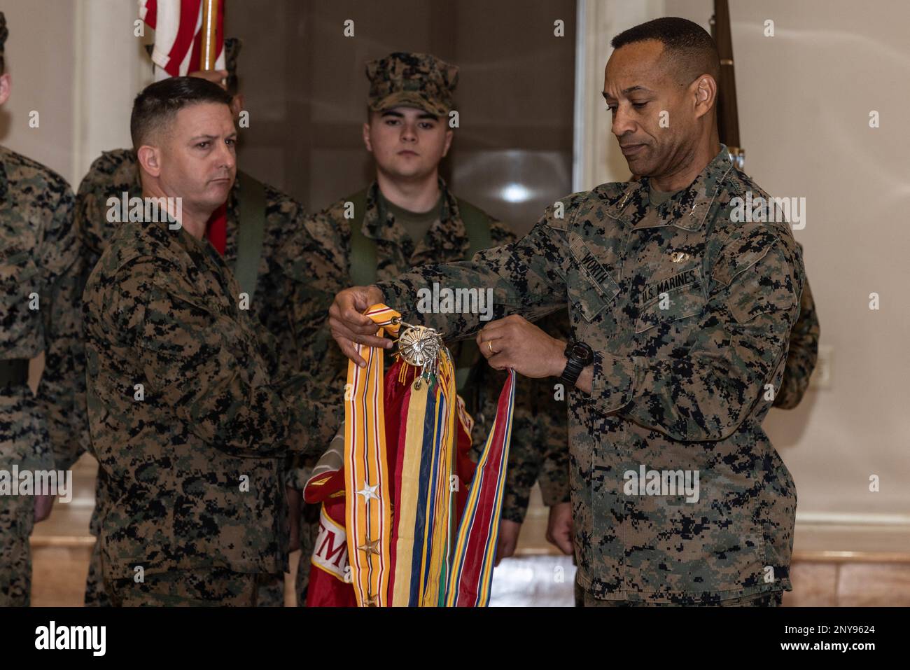 U.S. Marine Corps Maj. Gen. Calvert Worth, the commanding general of 2d ...
