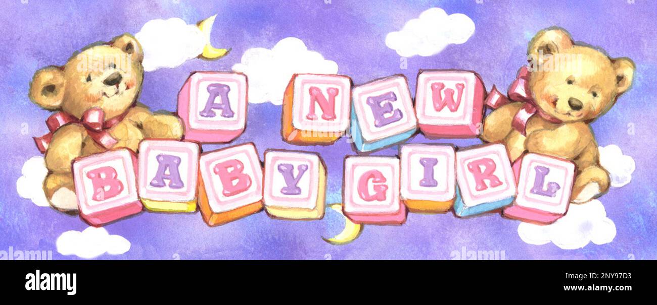 Baby lettering hi-res stock photography and images - Alamy