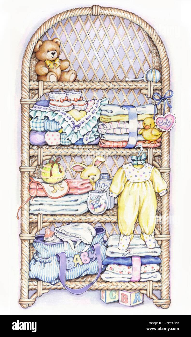 Nursery items Cut Out Stock Images & Pictures - Alamy