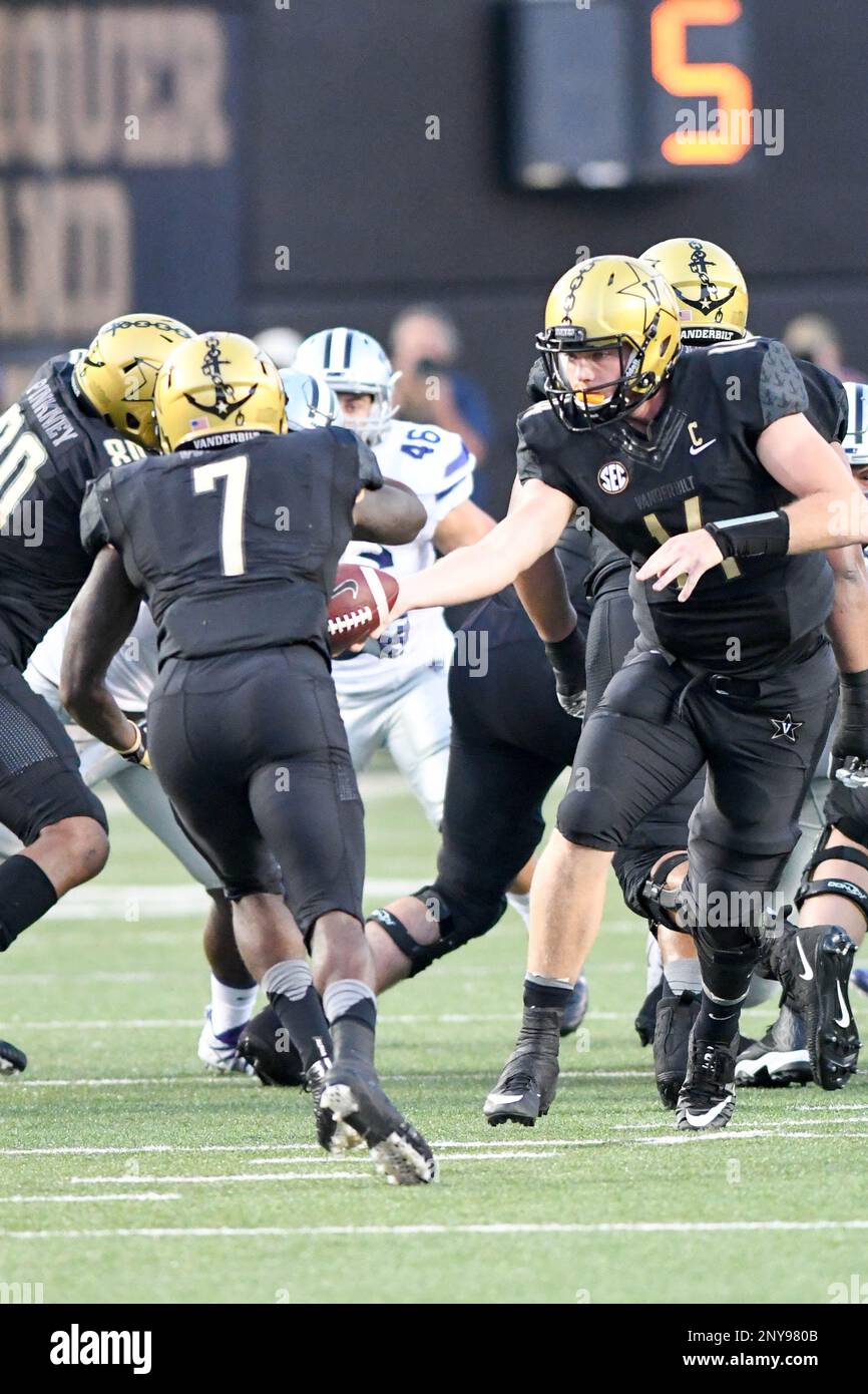 September 16, 2017: Vanderbilt Commodores running back Ralph Webb (7 ...
