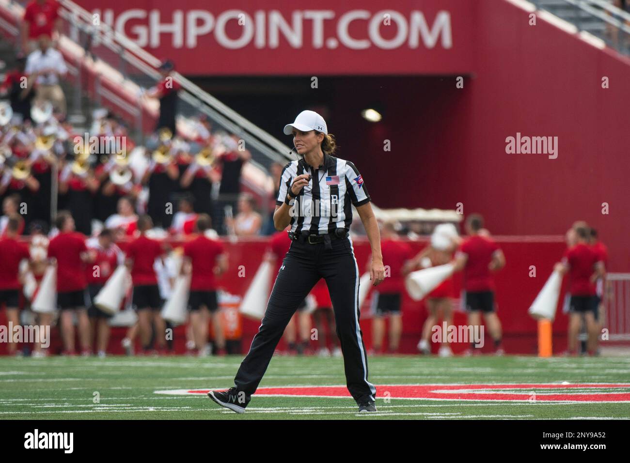 September 16, 2017: Female Big Ten referee Amanda Sauer is in action ...