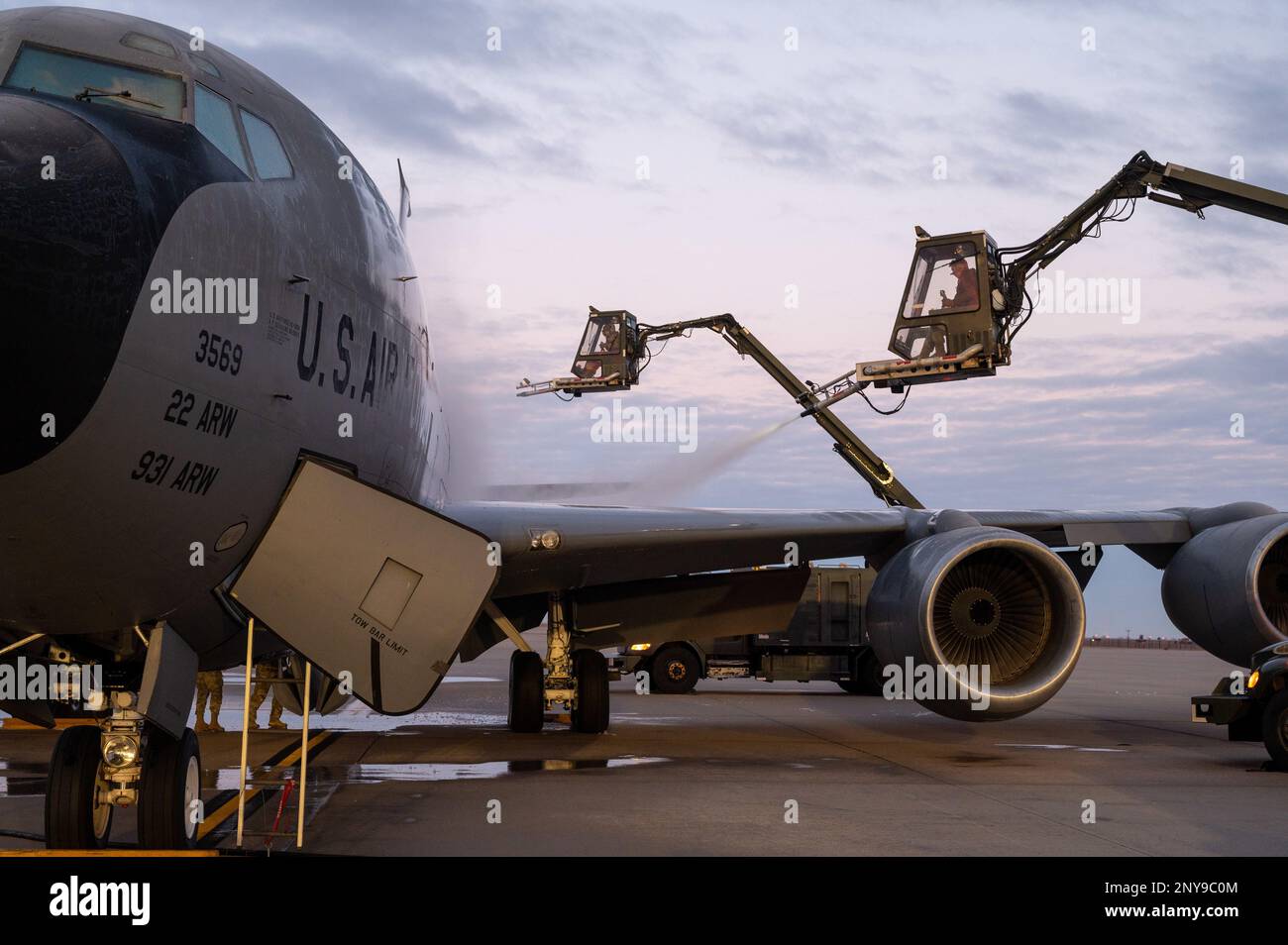 Airman 1st Class Aaron Anderson (left), 22nd Aircraft Maintenance ...