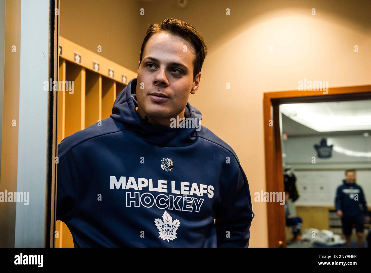 Toronto Maple Leaf center Auston Matthews is seen on the first day of ...