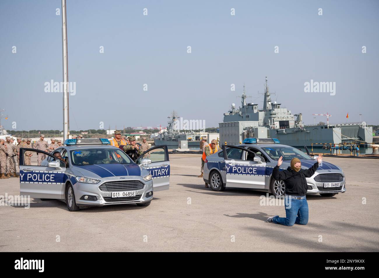NAVAL STATION ROTA, Spain (February 22, 2023) Security Forces attached ...