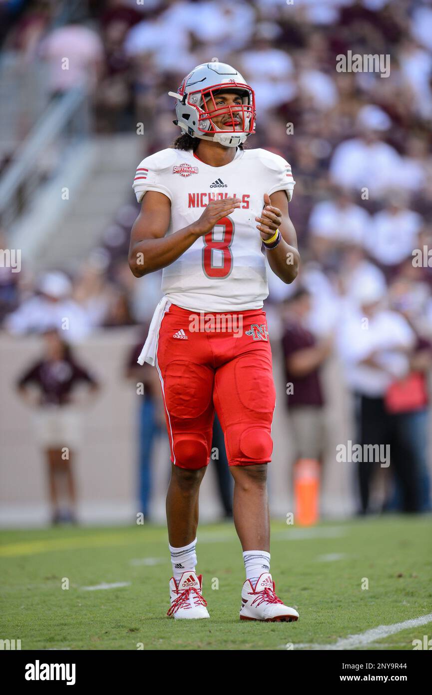 COLLEGE STATION, TX - SEPTEMBER 09: Nicholls State Colonels quarterback ...