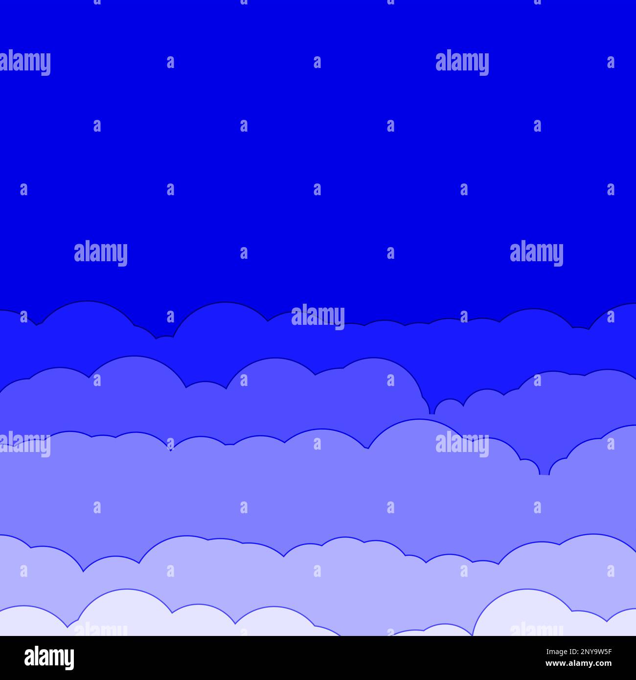 Cartoon colour clouds background illustration Stock Vector Image & Art ...