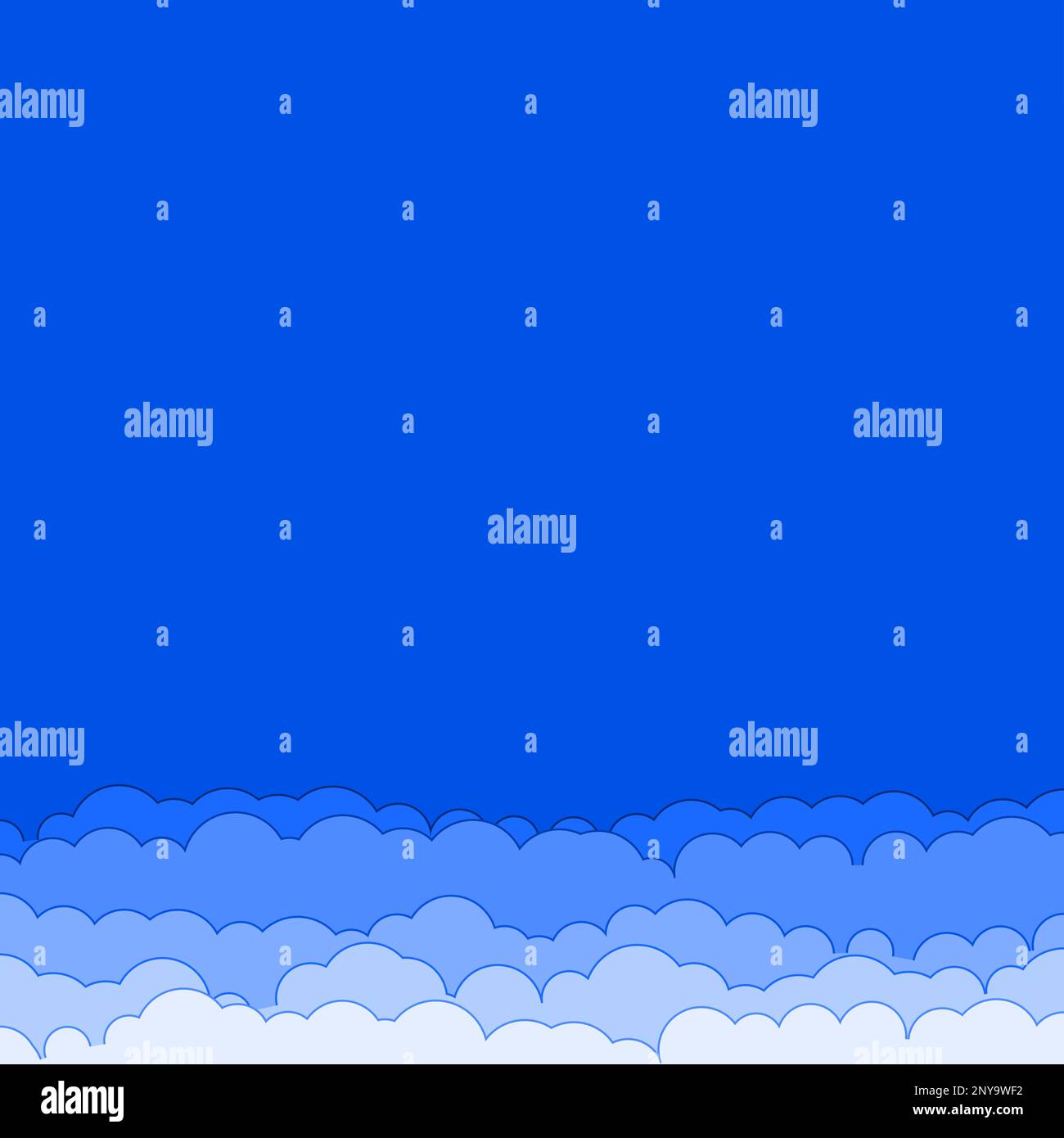 Cartoon colour clouds background illustration Stock Vector Image & Art ...