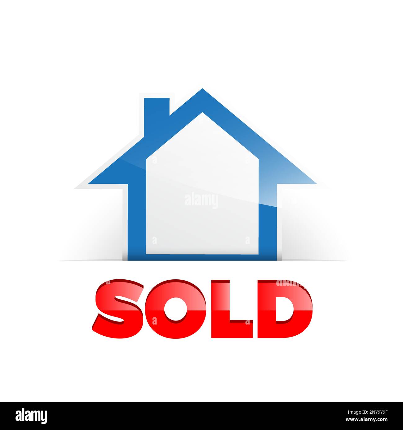 Sold house. Vector logo and sign Stock Vector Image & Art - Alamy