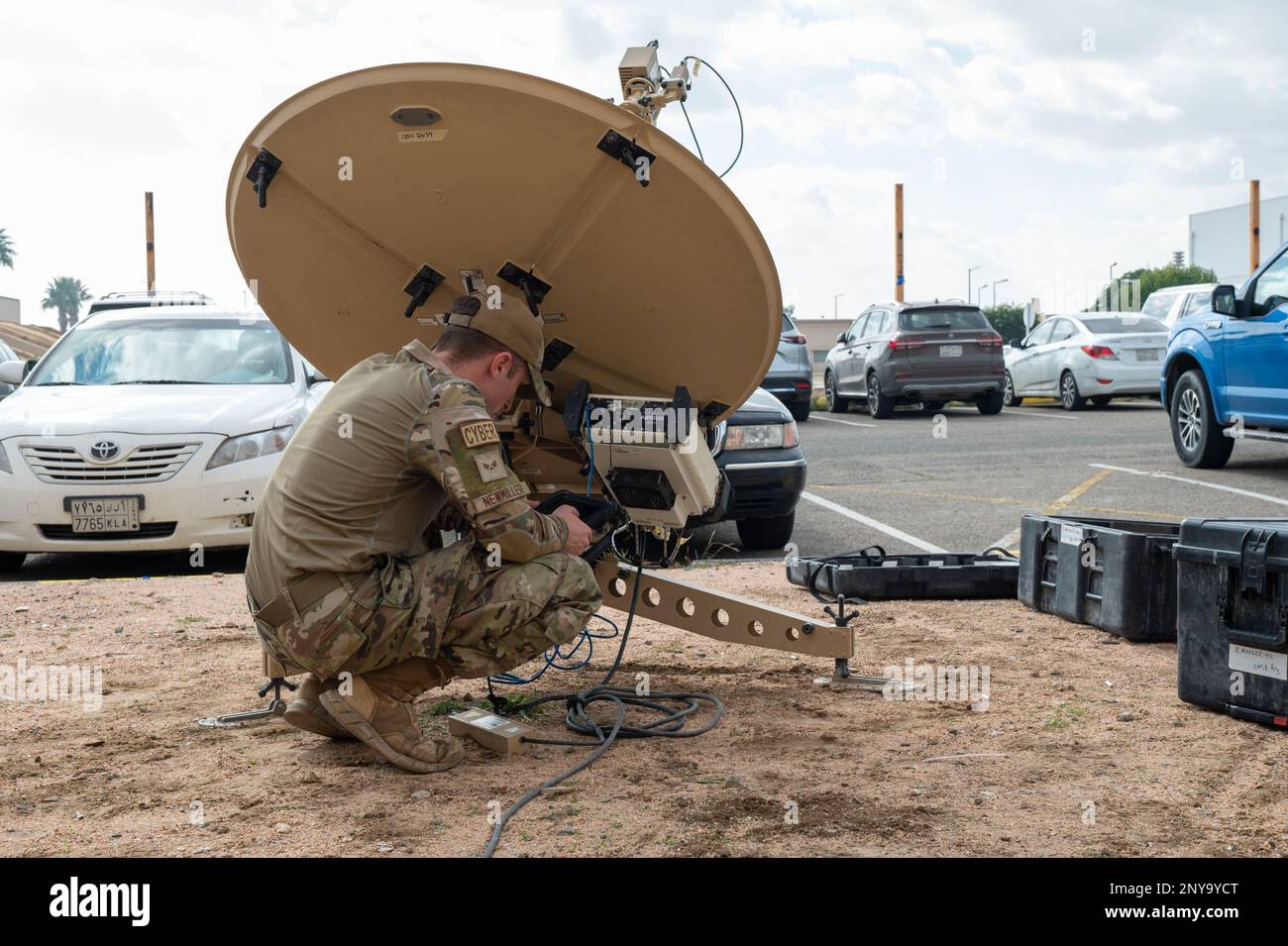 U.S. Air Force Senior Airman Hayden Newmiller, with the 378th ...