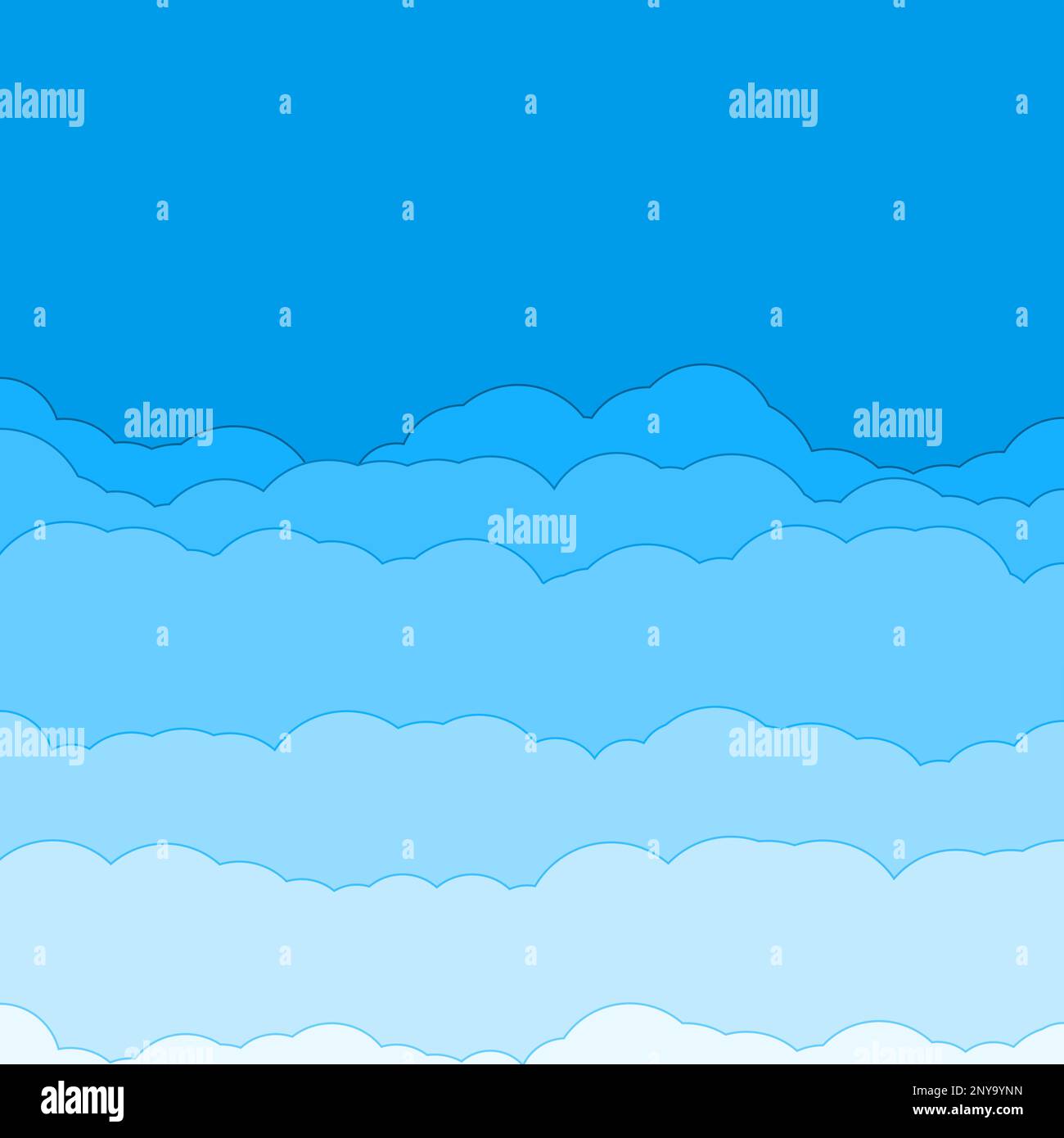 Cartoon colour clouds background illustration Stock Vector Image & Art ...