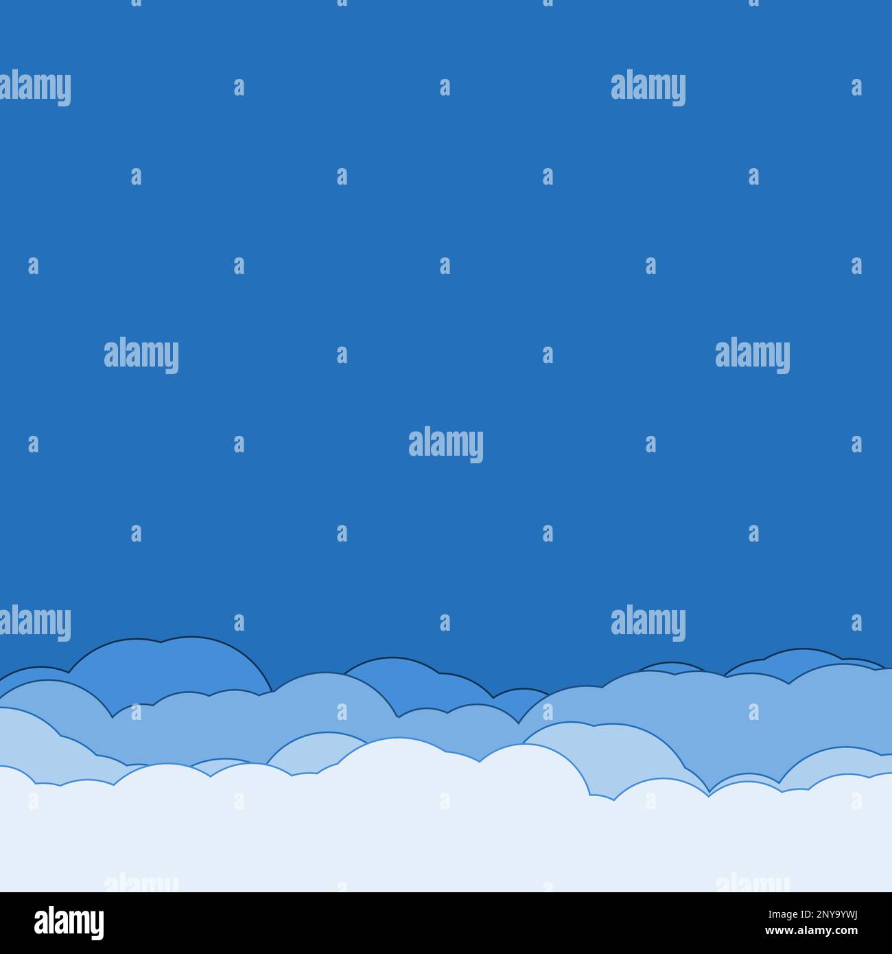 Cartoon colour clouds background illustration Stock Vector Image & Art ...