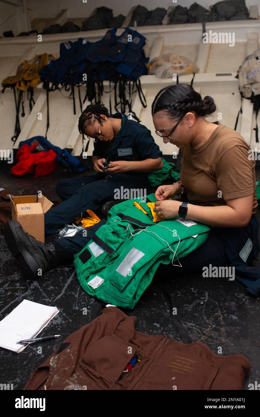 230202-N-WM182-2022 SOUTH CHINA SEA (Feb. 02, 2023) U.S. Navy Seaman ...