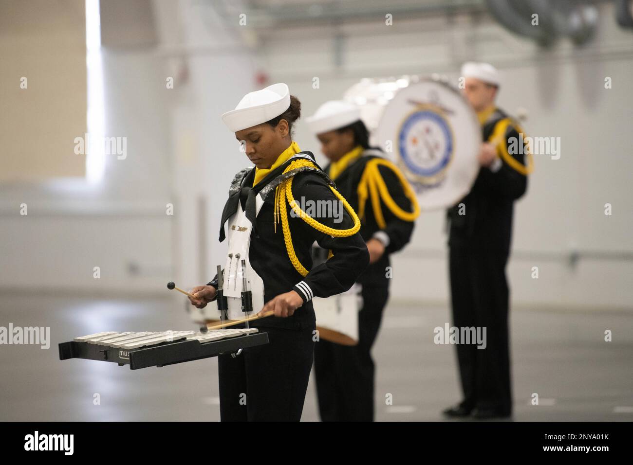 Pass in Review at U.S. Navy Recruit Training Command. More than 40,000 ...