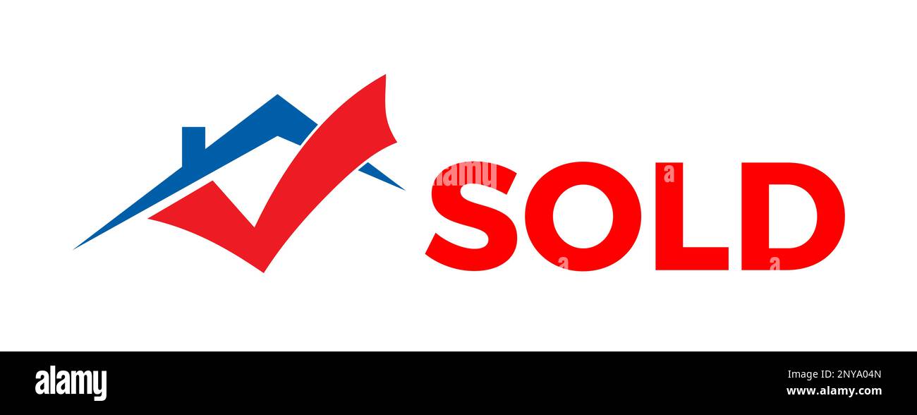 Sold house. Vector logo and sign Stock Vector Image & Art - Alamy