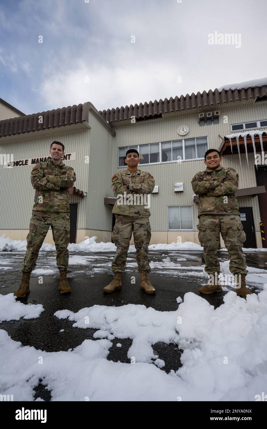 U.S. Air Force Staff Sgt. Nathaniel Klingbeil, left, 35th Logistics ...