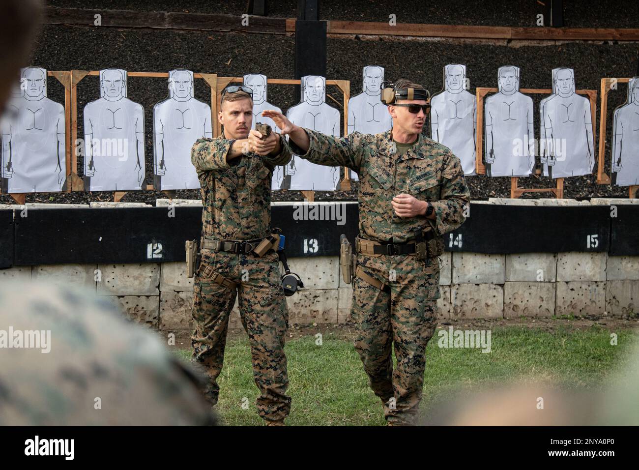 U.S. Marine Corps Staff Sgt. Stephen Corson, pistol team staff ...