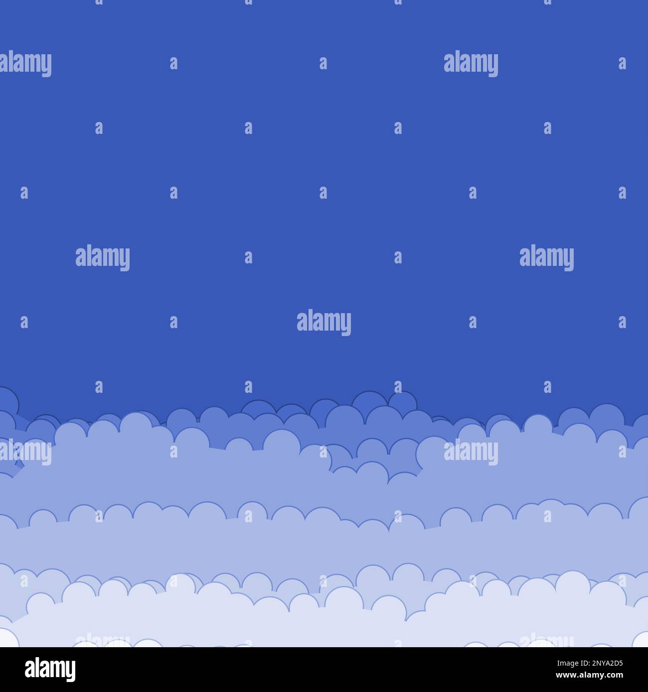 Cartoon colour clouds background illustration Stock Vector Image & Art ...