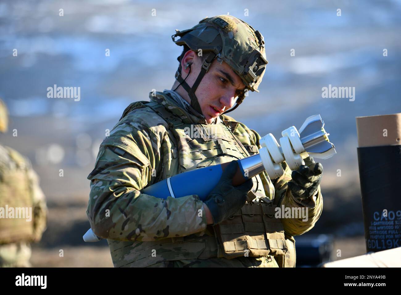 A U.S. Army Paratrooper assigned to 2nd Battalion, 503rd Infantry ...