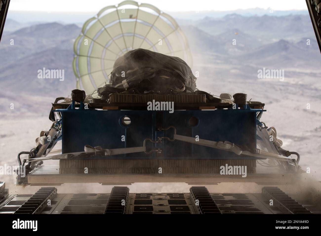 A U.S. Marine Corps KC-130J Super Hercules aircraft with Marine Aerial ...