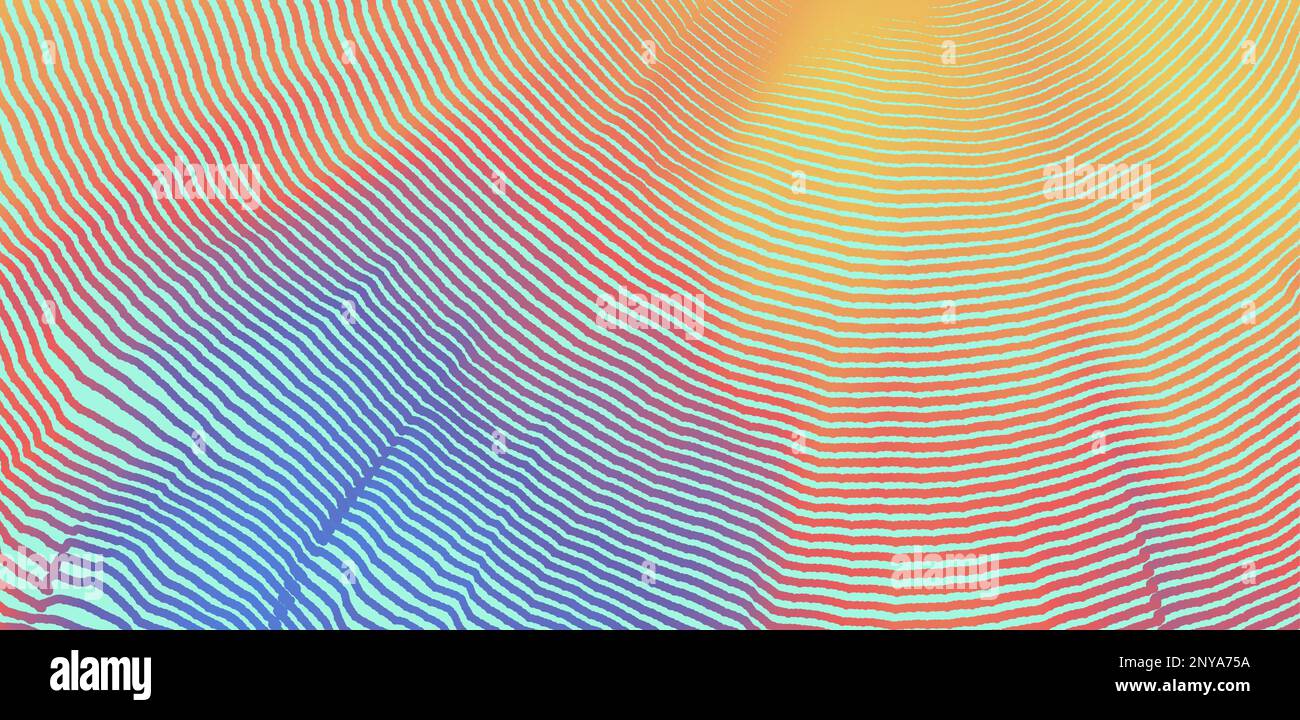 Abstract Digital Wave With Dynamic Particles Sound Wave Big Data Visualization 3d Vector